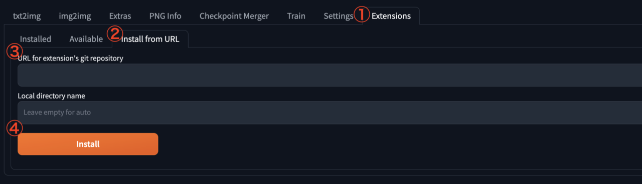 Stable Diffusion WebUIにExtensionをインストールする | Gift by Gifted