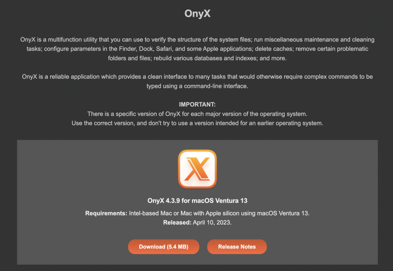 macOSでOnyxの使い方：簡単で効果的なシステムメンテナンス | Gift by Gifted